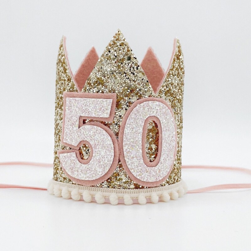50th Birthday Crown - Etsy