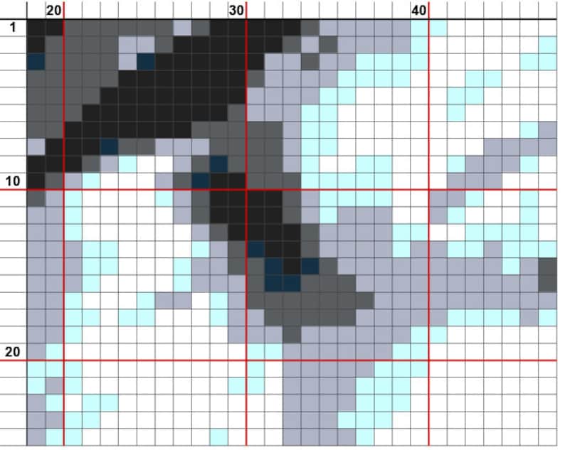 Dolly Blue & Gray Cross Stitch Pattern Dolly Parton - Etsy