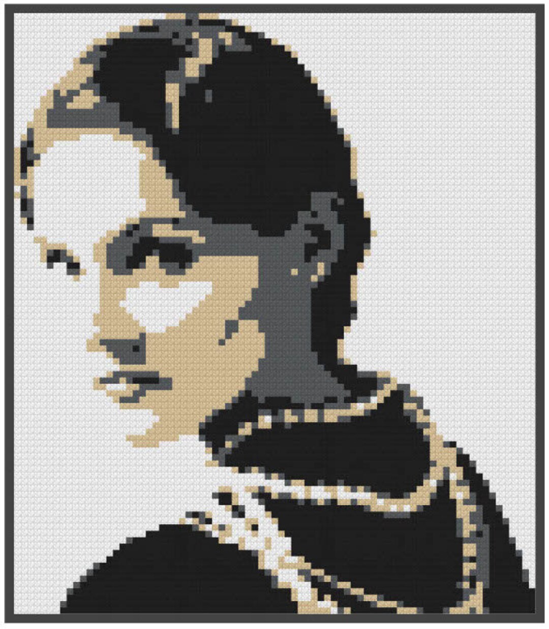 Coco Chanel - Cross Stitch Pattern - Counted Cross Stitch - Andy Bauch ...