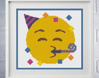 Emoji Cross Stitch Pattern | Etsy
