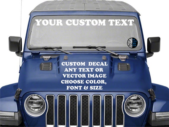 Custom Jeep Windshield Decals
