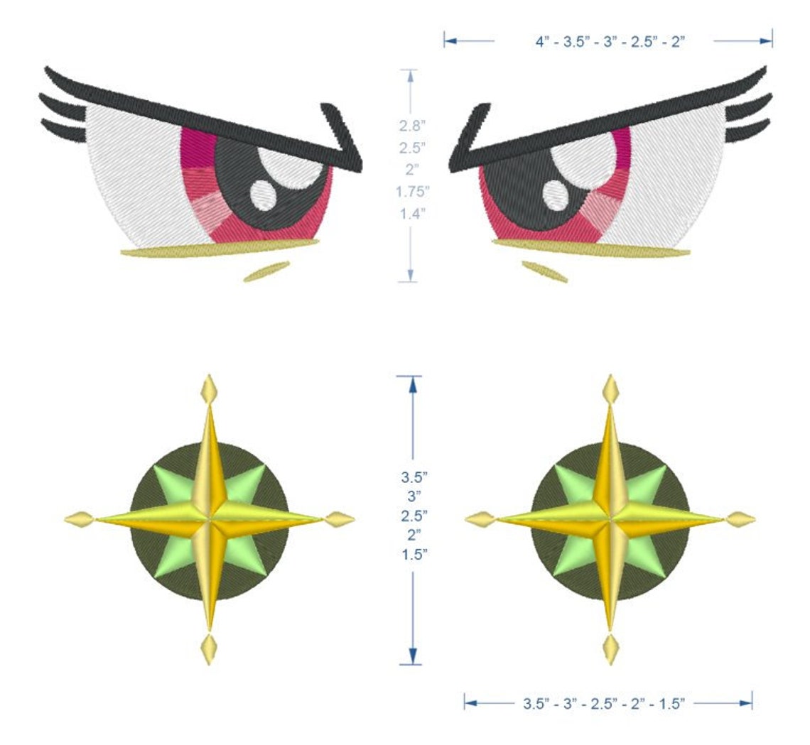 Daring Do Cutie Mark & Eyes SET Embroidery Machine Design - Etsy