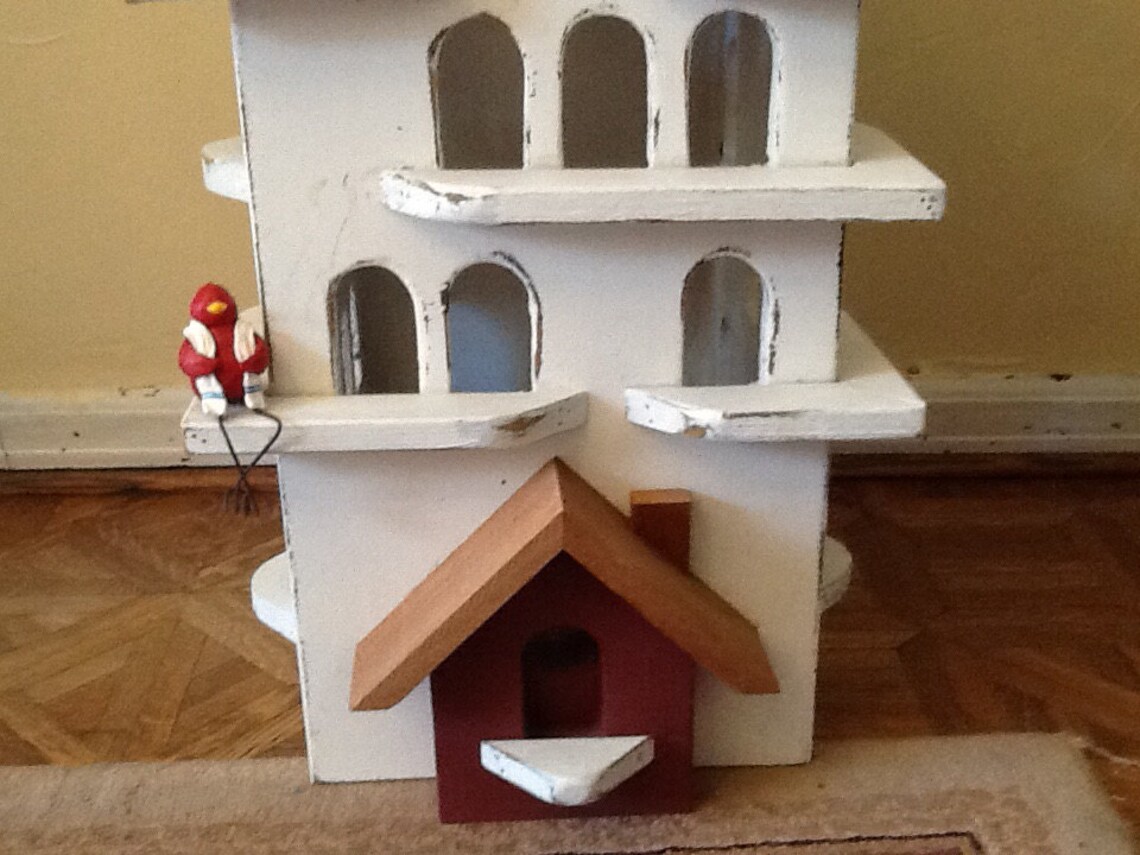 Birdhouse Table With Glass Top | Etsy