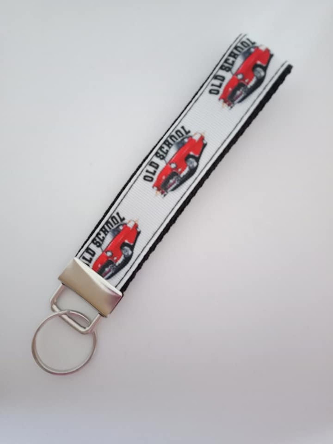 Vintage Red Car 'old School " Key Fob Wristlet - Etsy
