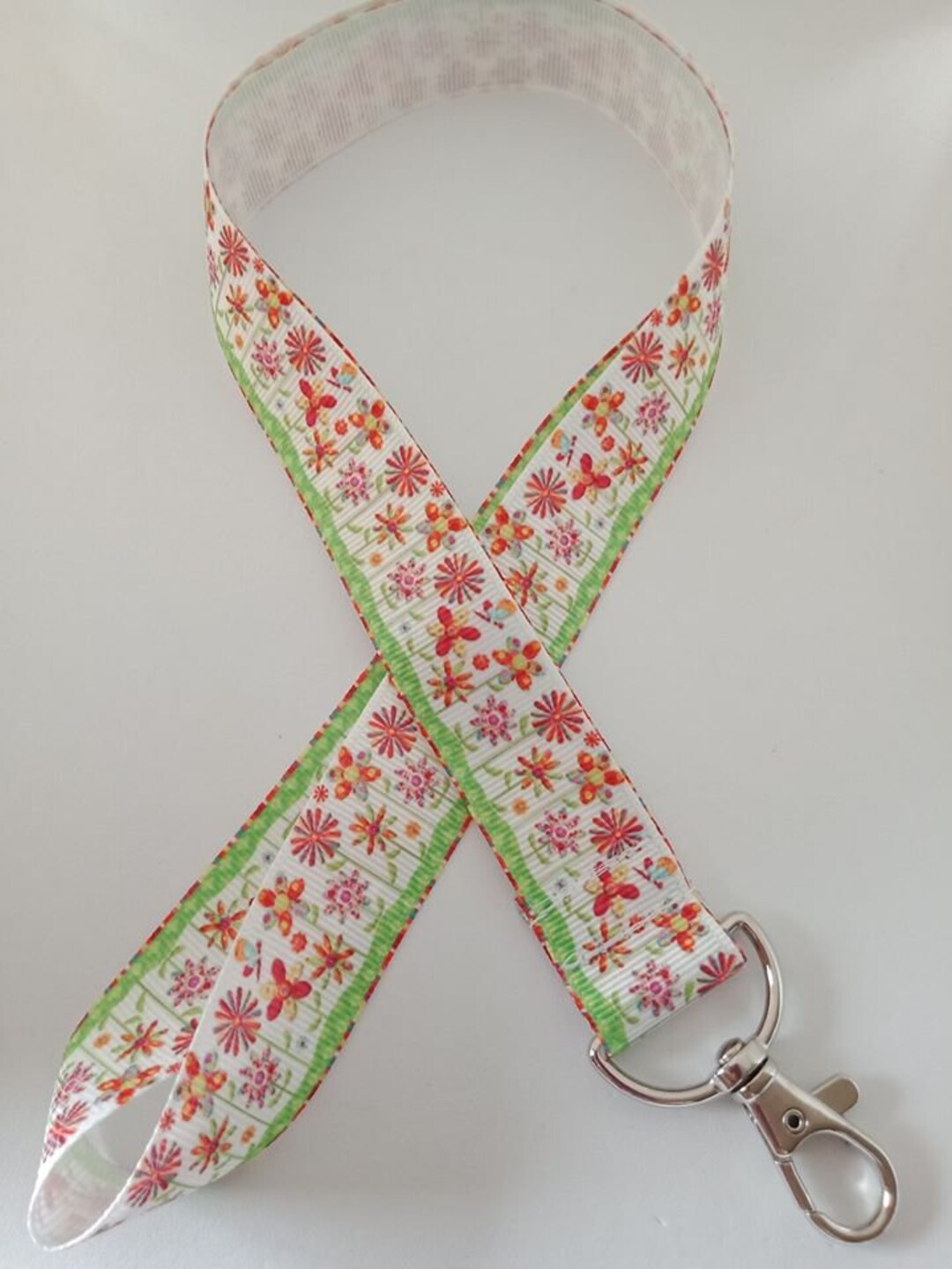 Pinwheel Flower Lanyard / ID Holder / Badge Holder - Etsy