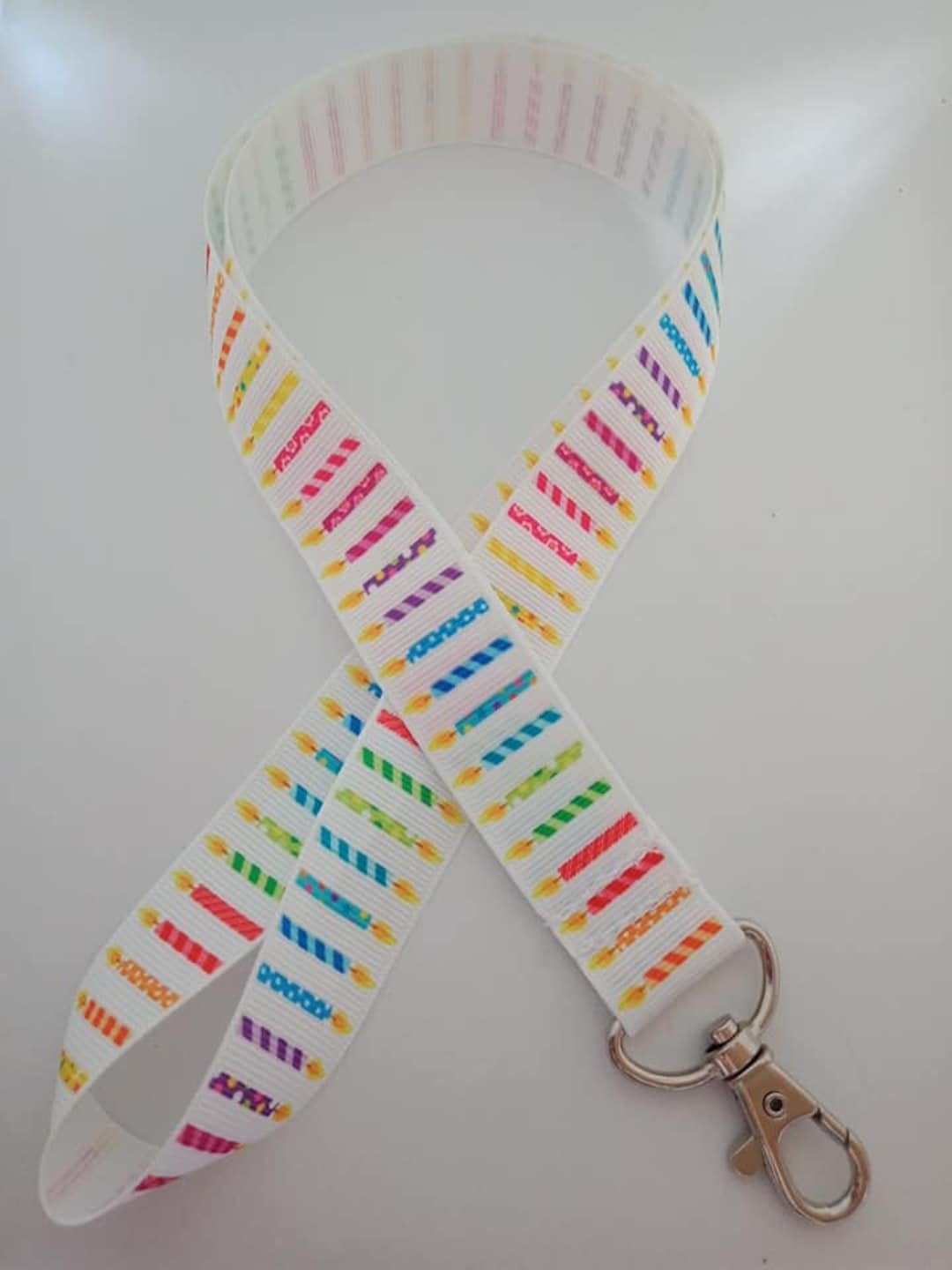 Candle / Birthday Lanyard / ID Holder / Badge Holder - Etsy