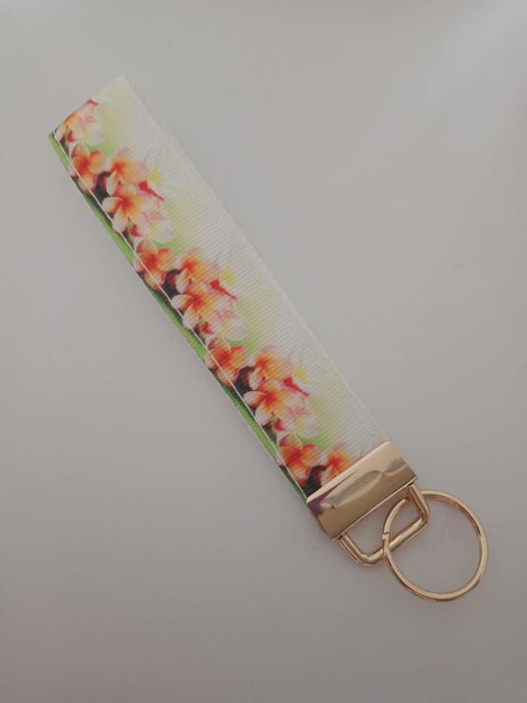 Hawaiian Frangipani Flower Key Fob Wristlet - Etsy