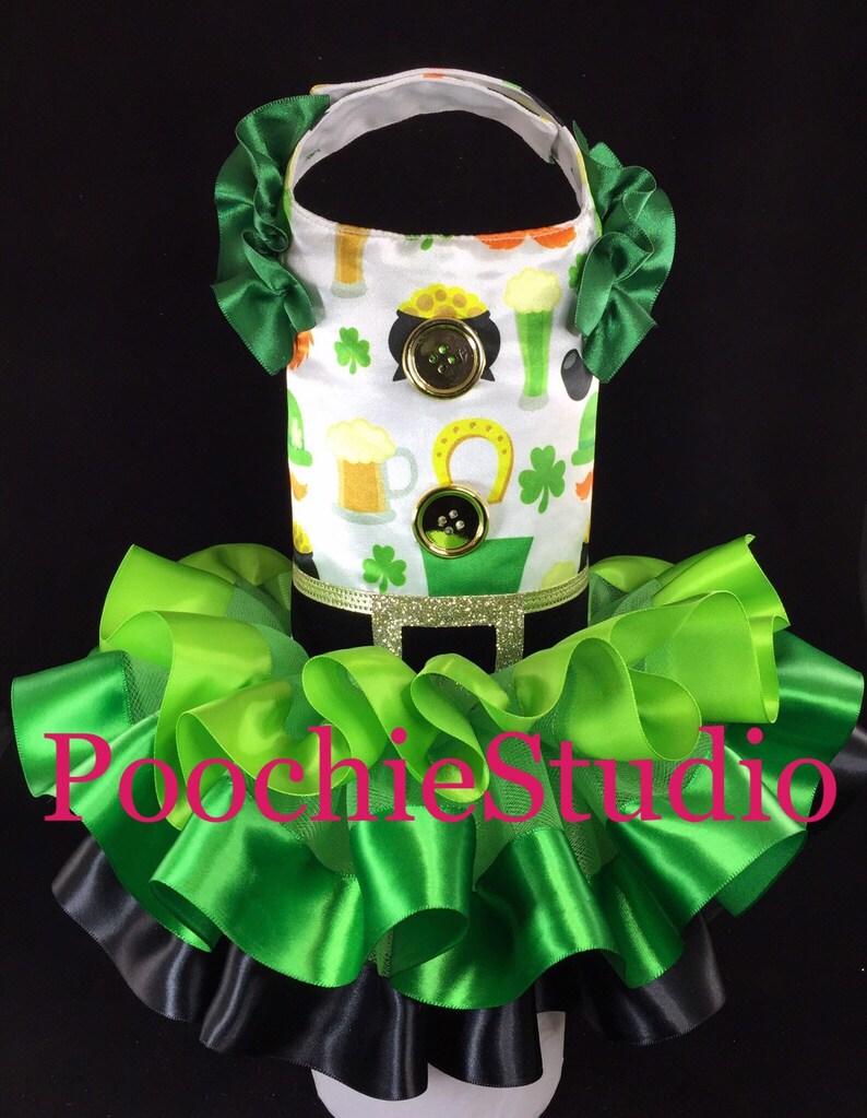 Dog Leprechaun Dress St. Patrick's Day Dog Dress Tutu - Etsy