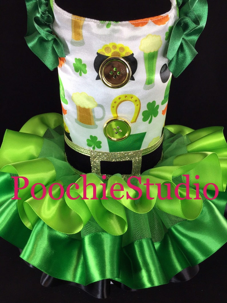 Dog Leprechaun Dress St. Patrick's Day Dog Dress Tutu - Etsy