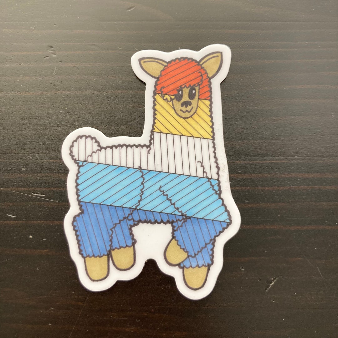 Aro/ace Pride Llama Sticker, 2.12" X 3" Vinyl Sticker - Etsy