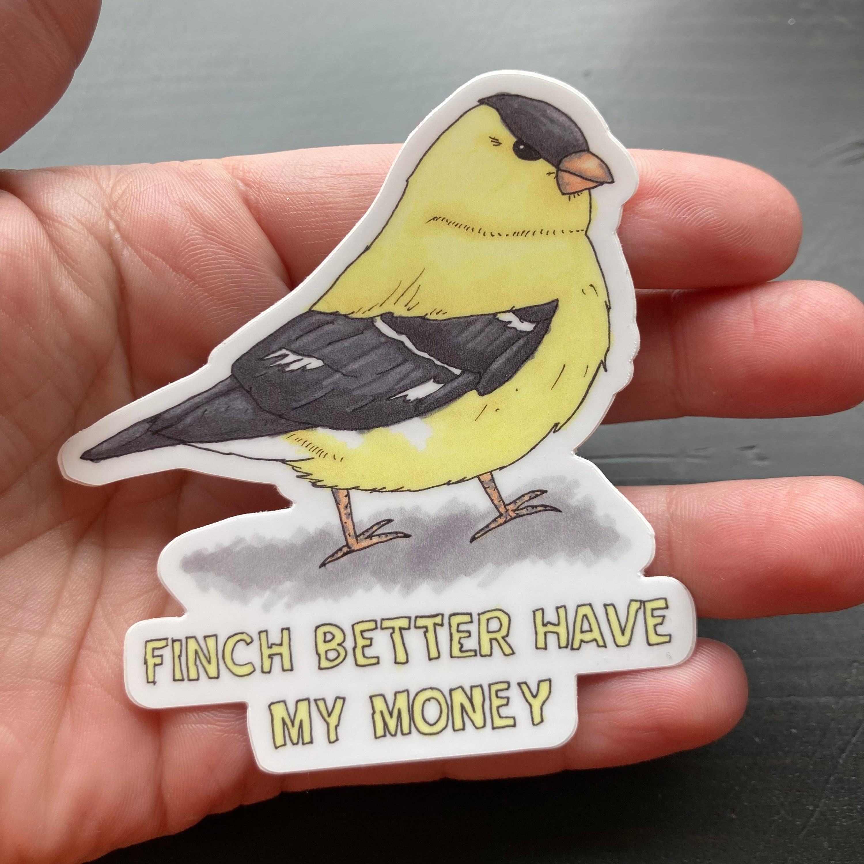 American Goldfinch Sticker, 2.8 X 3 Vinyl - Etsy