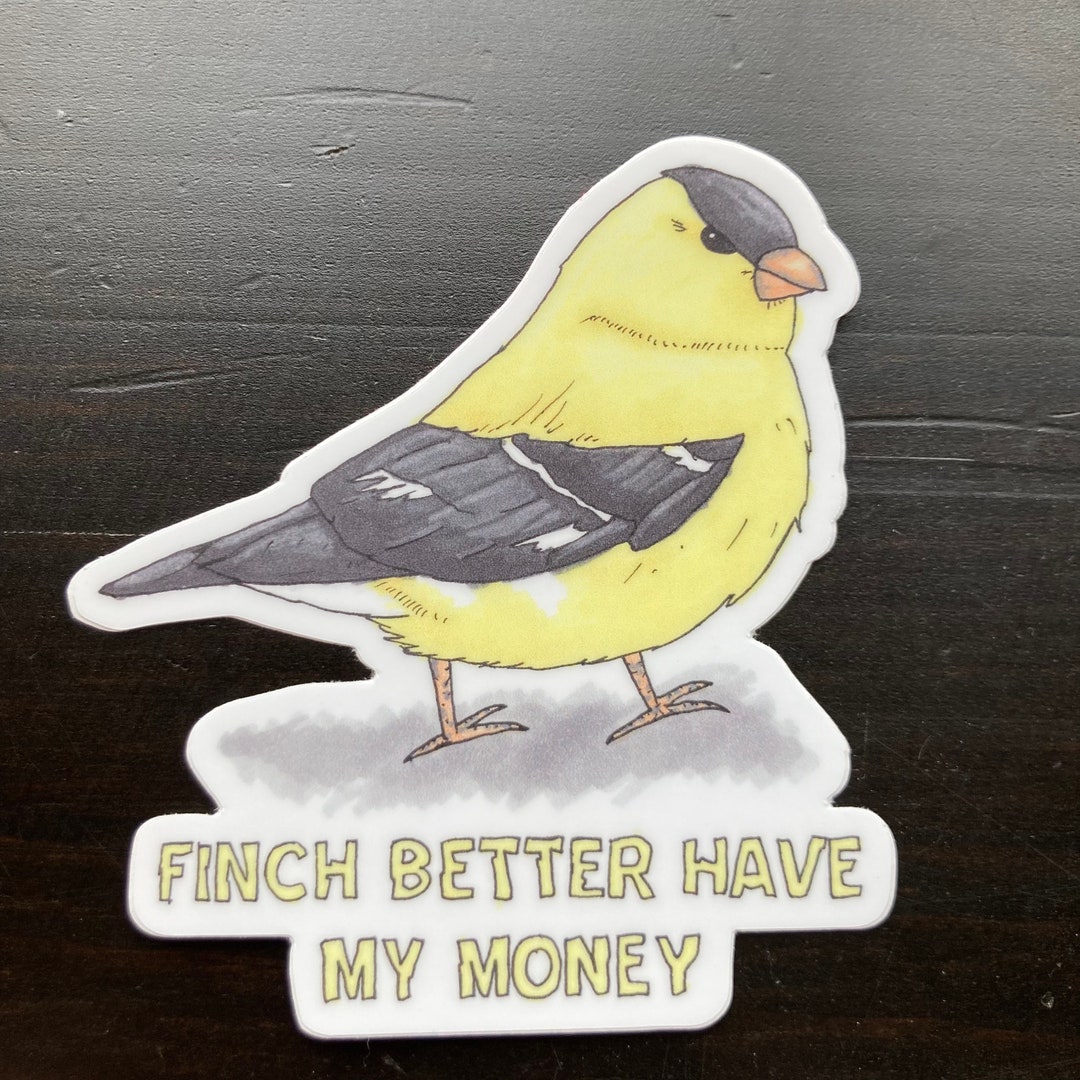 American Goldfinch Sticker, 2.8" X 3" Vinyl - Etsy