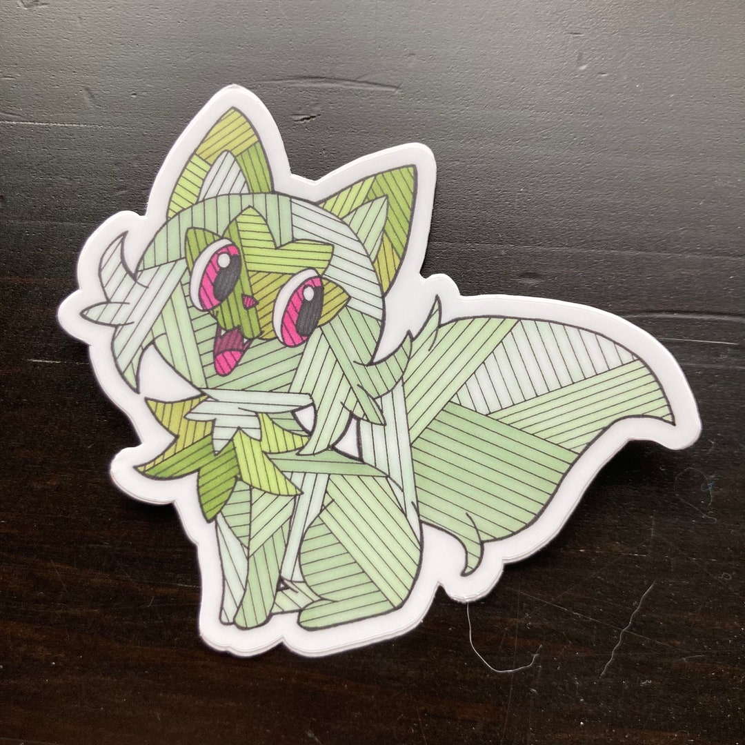 Sprigatito Sticker, 3 X 2.96 Vinyl Sticker - Etsy