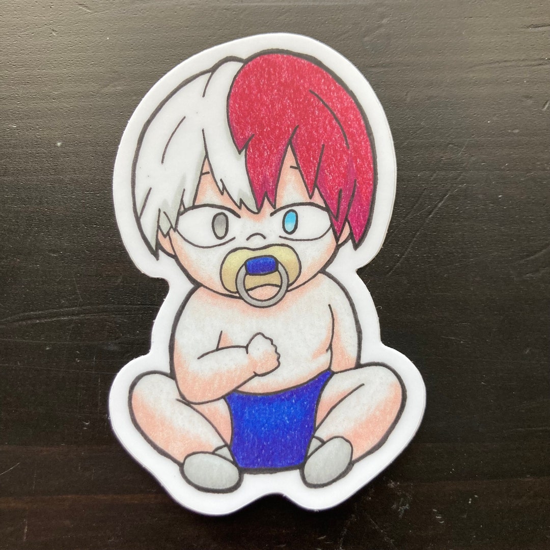 Baby Shoto Todoroki Sticker, 1.98" X 3" Vinyl Sticker - Etsy