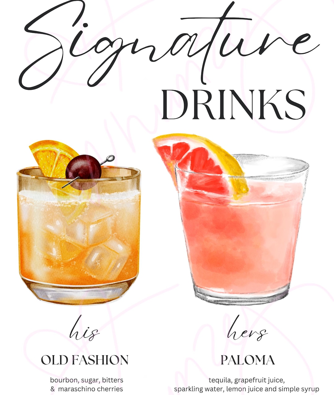 Signature Drink …. Signage - Etsy