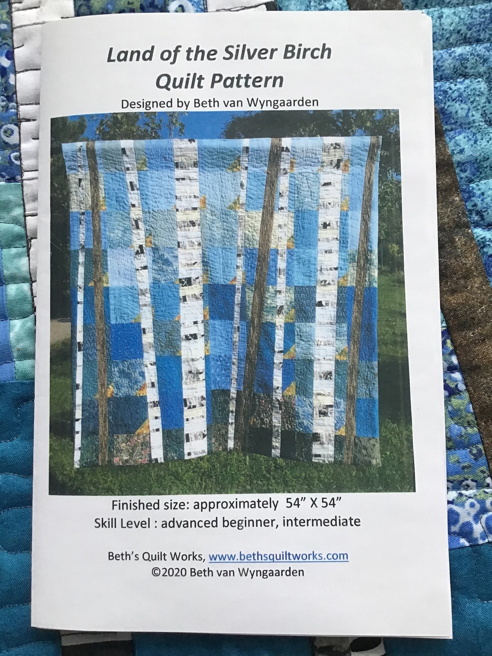 Land of the Silver Birch Quilt Pattern, Paper - Etsy