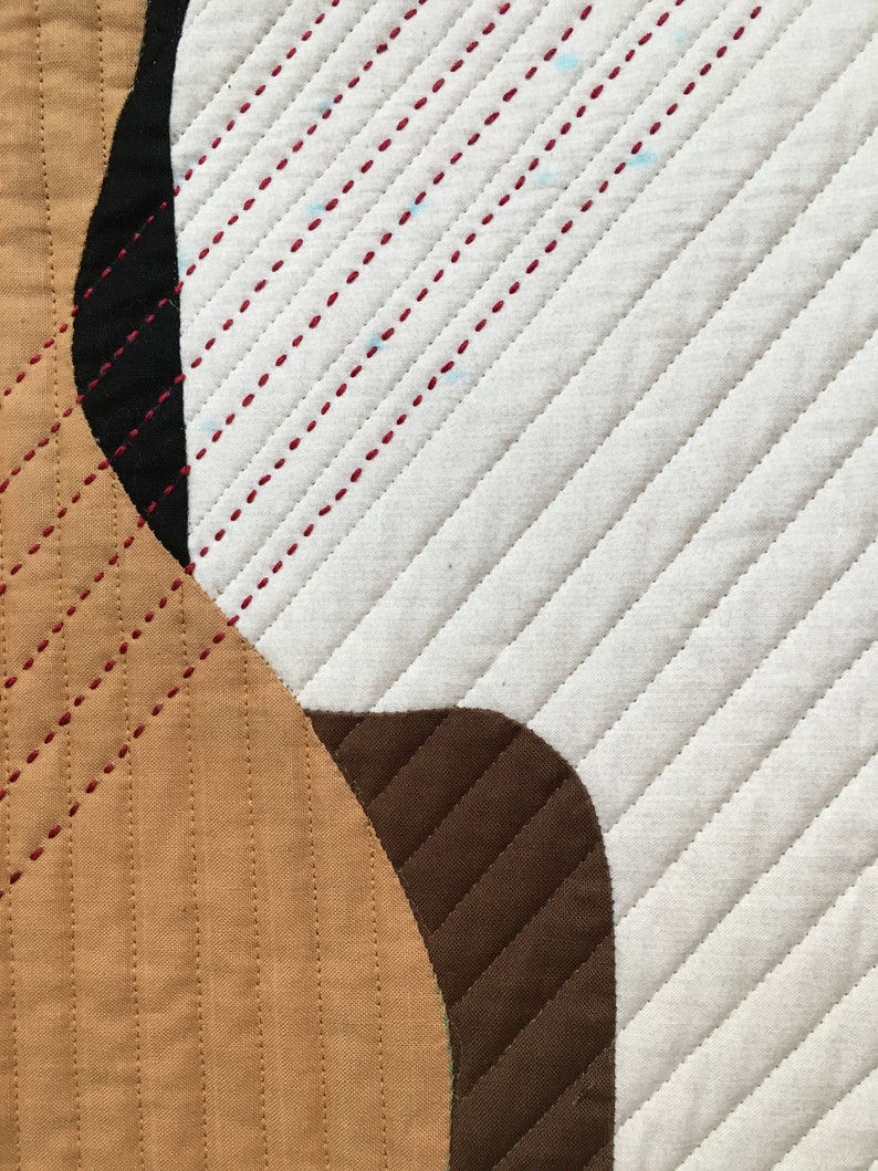 Strum (acoustic) Art Quilt Pattern, Digital .pdf Copy, Acoustic Guitar ...