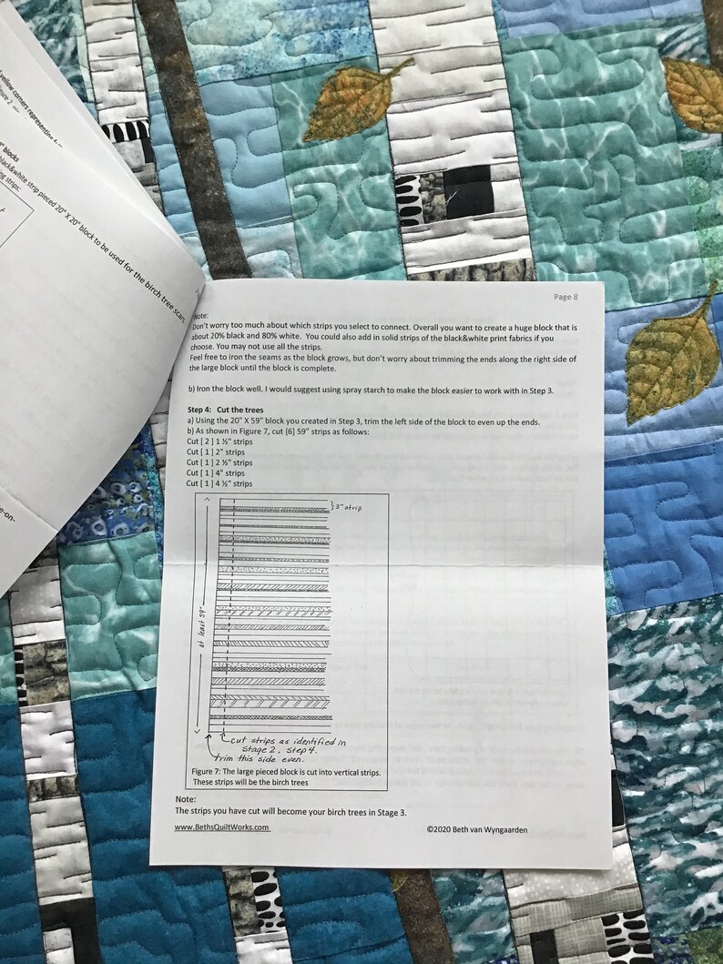 Land of the Silver Birch Digital Quilt Pattern, .pdf Version - Etsy Canada