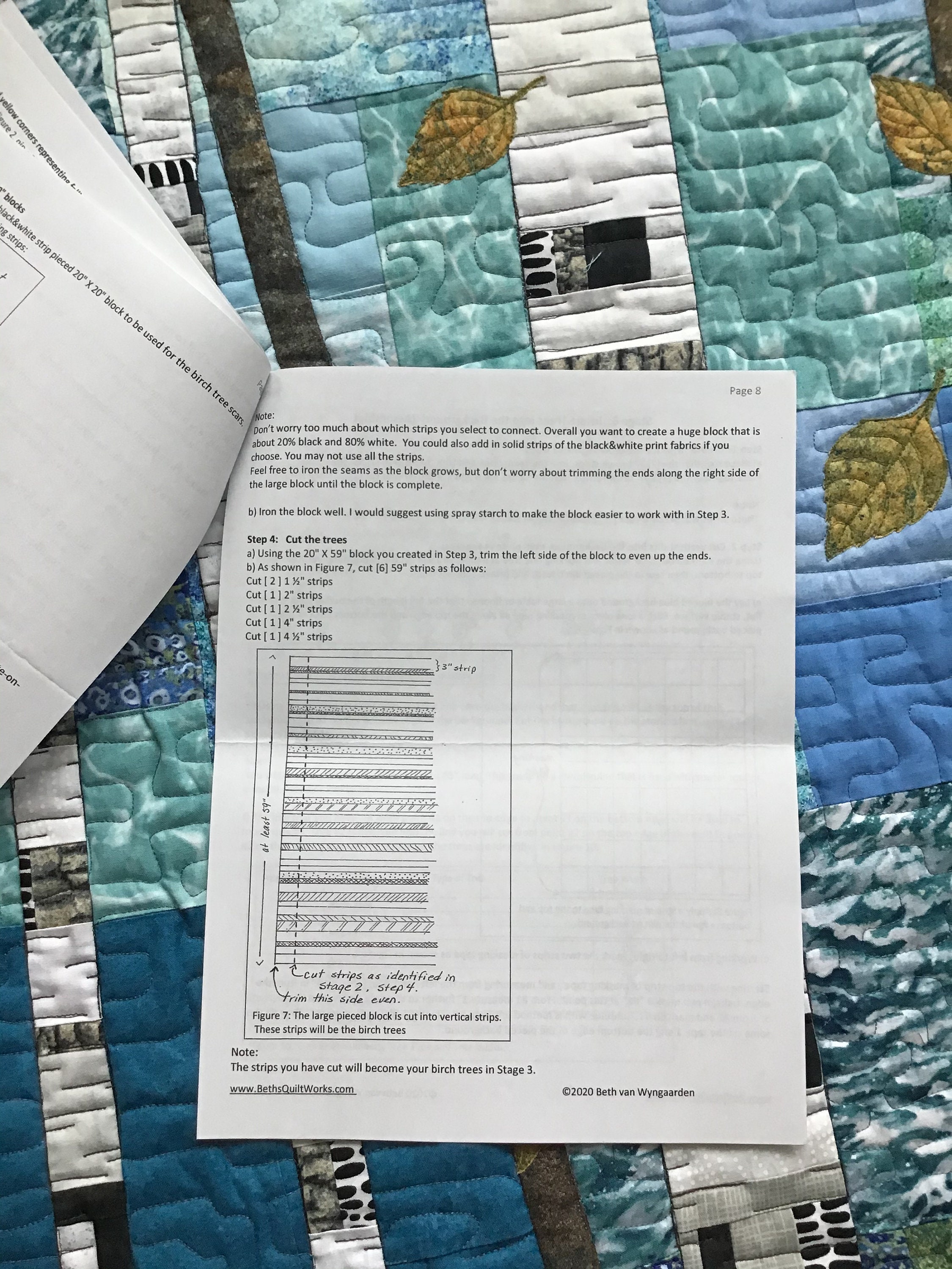Land of the Silver Birch Digital Quilt Pattern, .pdf Version - Etsy
