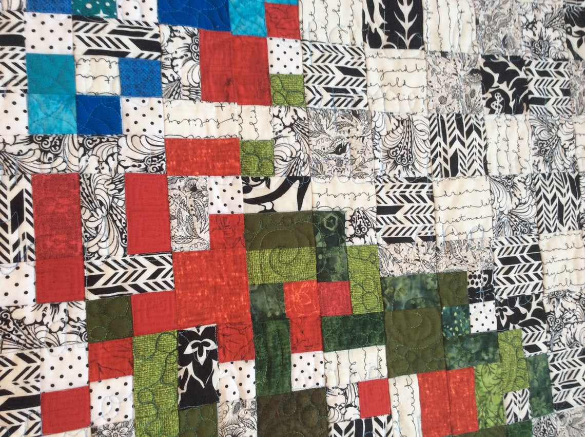 Canada's Natural Regions Map Quilt Pattern, Queen Size Bed Quilt or ...