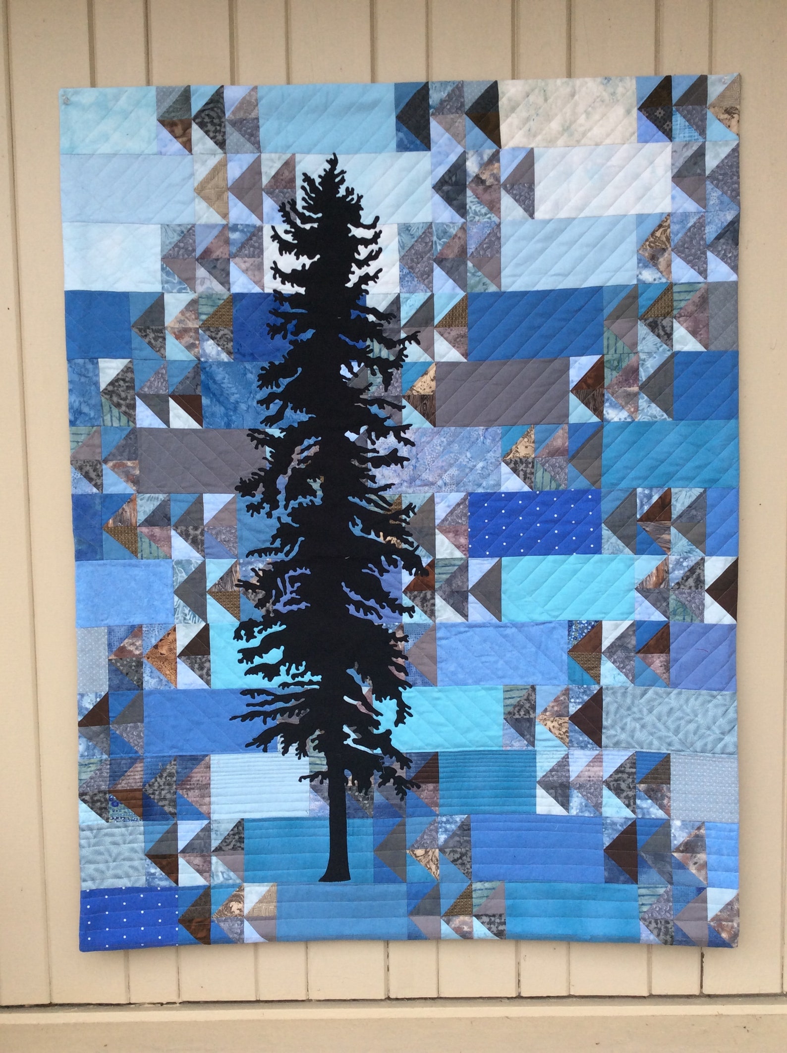 Spruce Tree and Geese Art Quilt Wall Quilt - Etsy