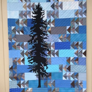 Spruce Tree and Geese Art Quilt Wall Quilt - Etsy