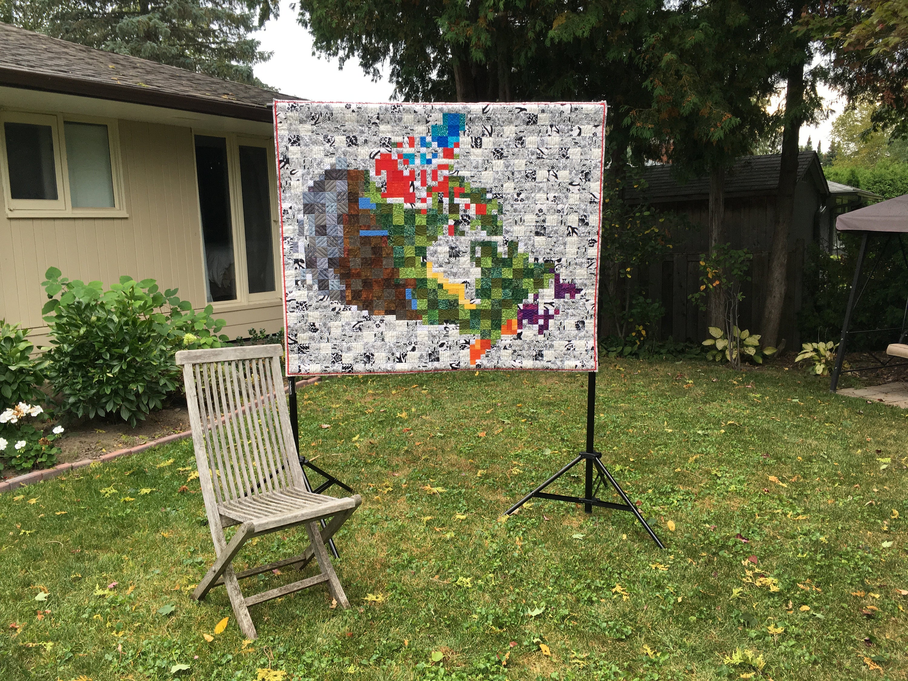 Canada's Natural Regions Map Quilt Pattern, Queen Size Bed Quilt or ...