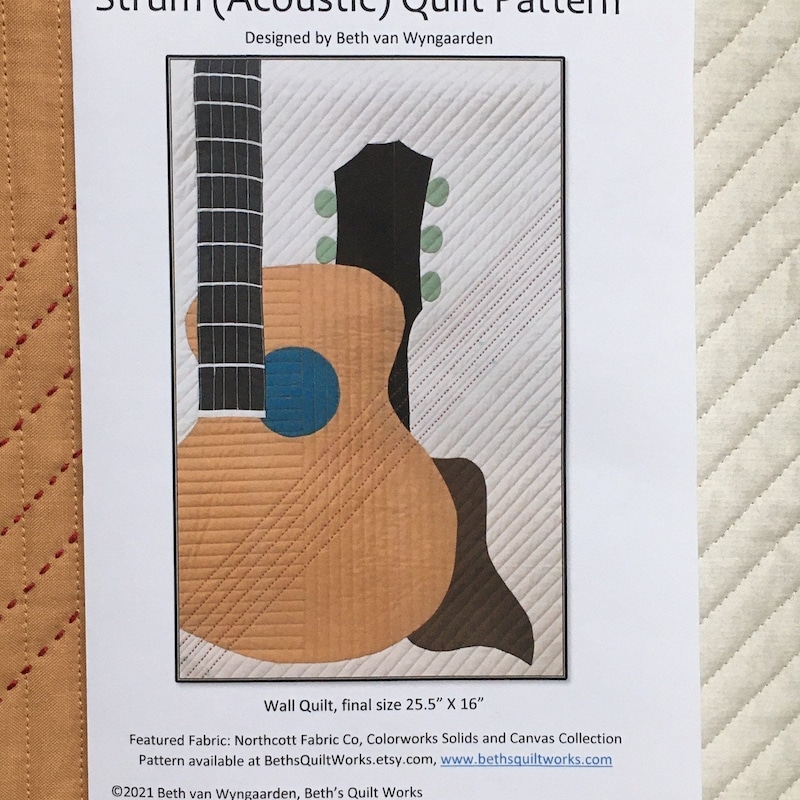Guitar Quilt Pattern - Etsy