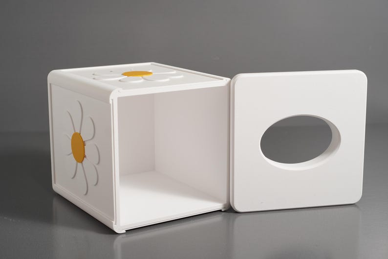 Daisy Modular Square Tissue Box Cover – Interchangeable Panel Design - Etsy