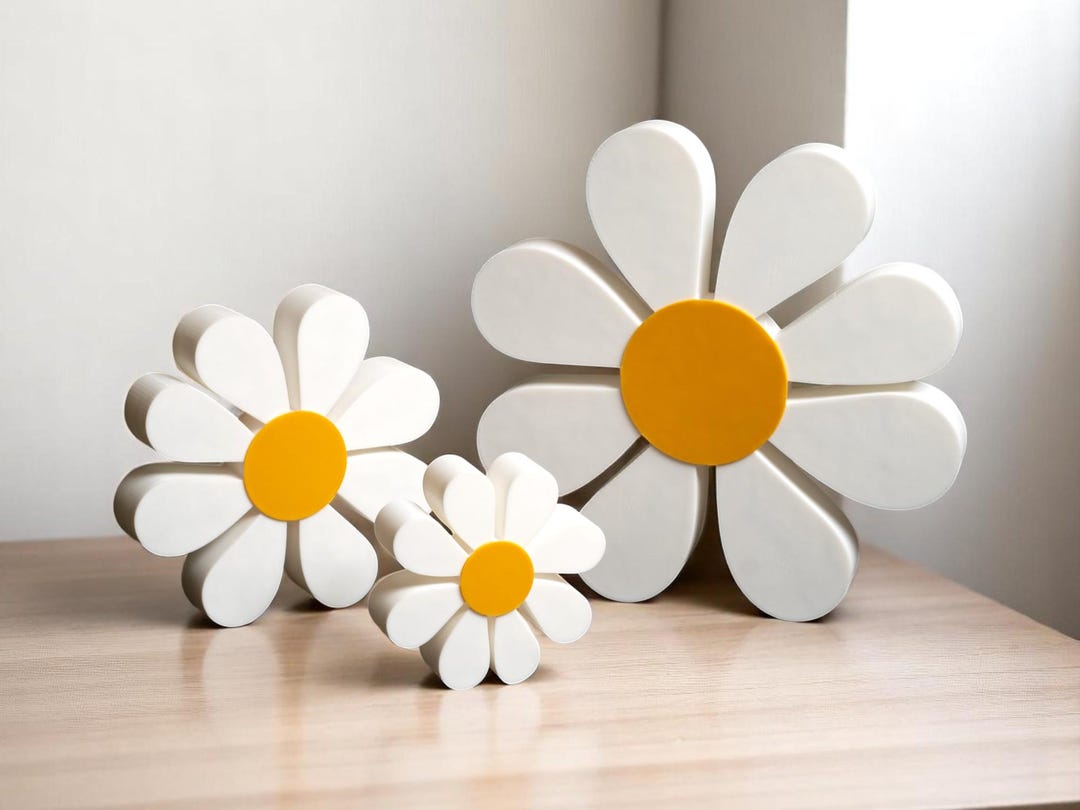 Daisy Shelf Sitter: Farmhouse Tiered Tray Decor - Spring Summer ...
