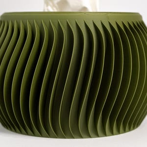 Modern Green Sculptural Tissue Box Cover Radiant Swirled Fins - Etsy