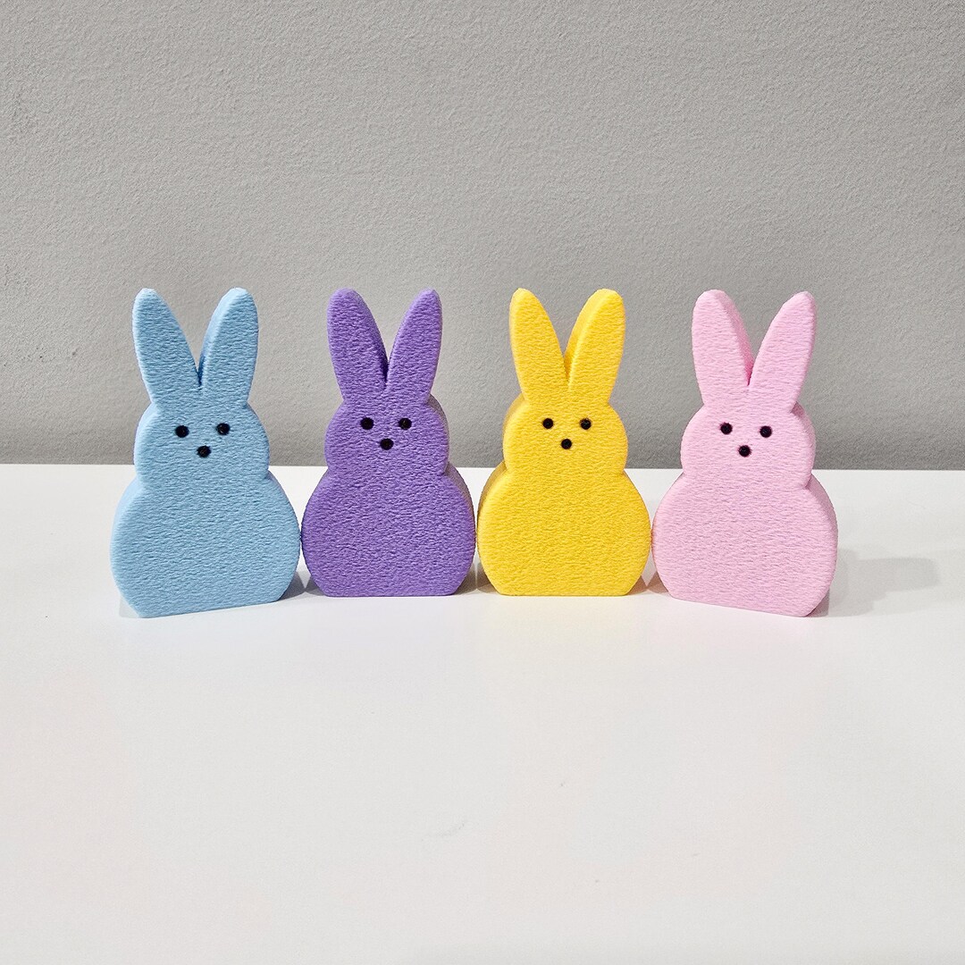 Whimsical Peeps Bunny Decor Set - Charming Easter & Spring Centerpiece ...