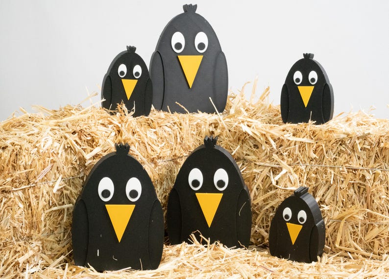 Crow Shelf Sitters: Farmhouse Halloween Tiered Tray Decor - Etsy Australia