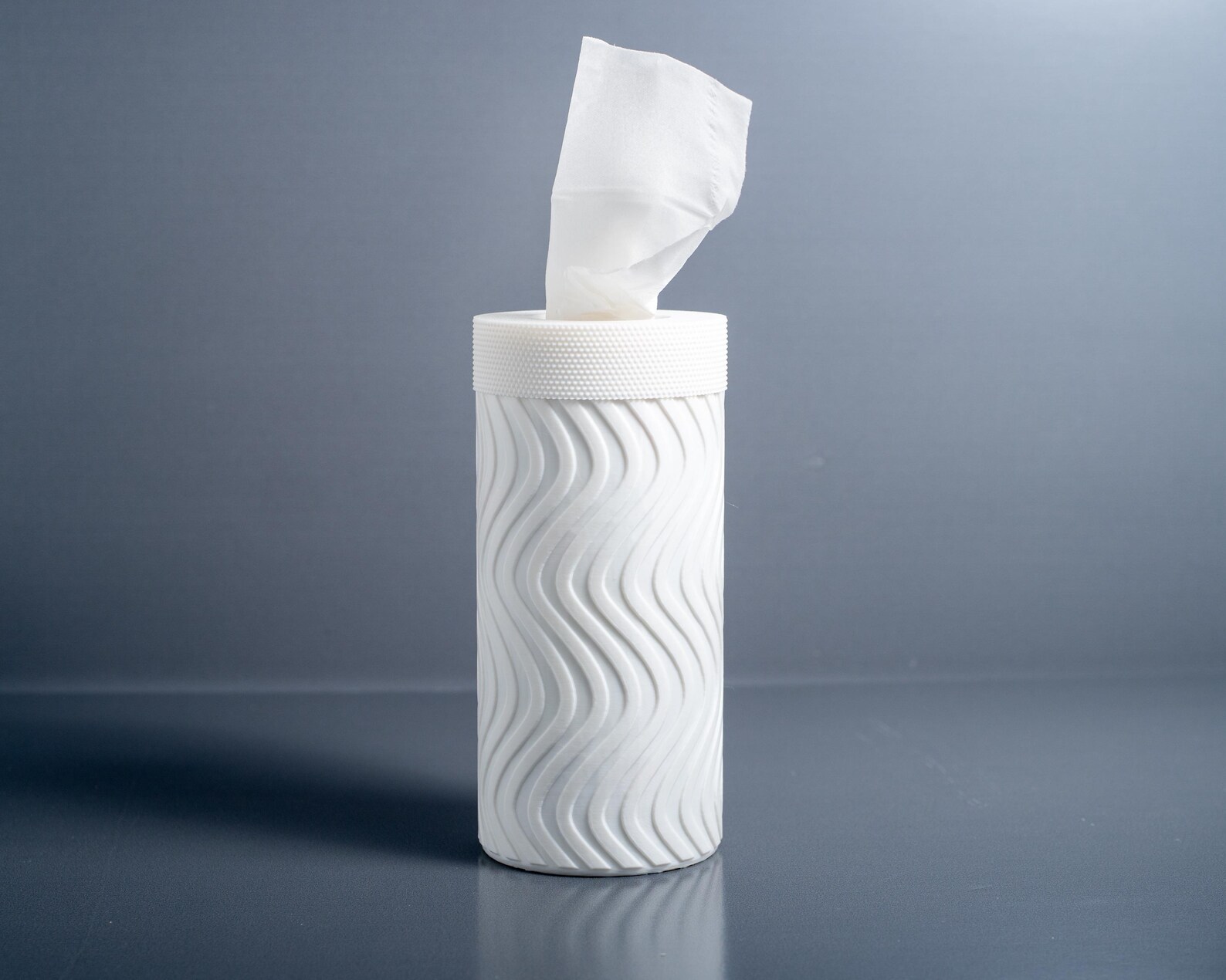 Modern Kleenex Tissue Holder – 3D Printed Wavy Tube Cover - Etsy