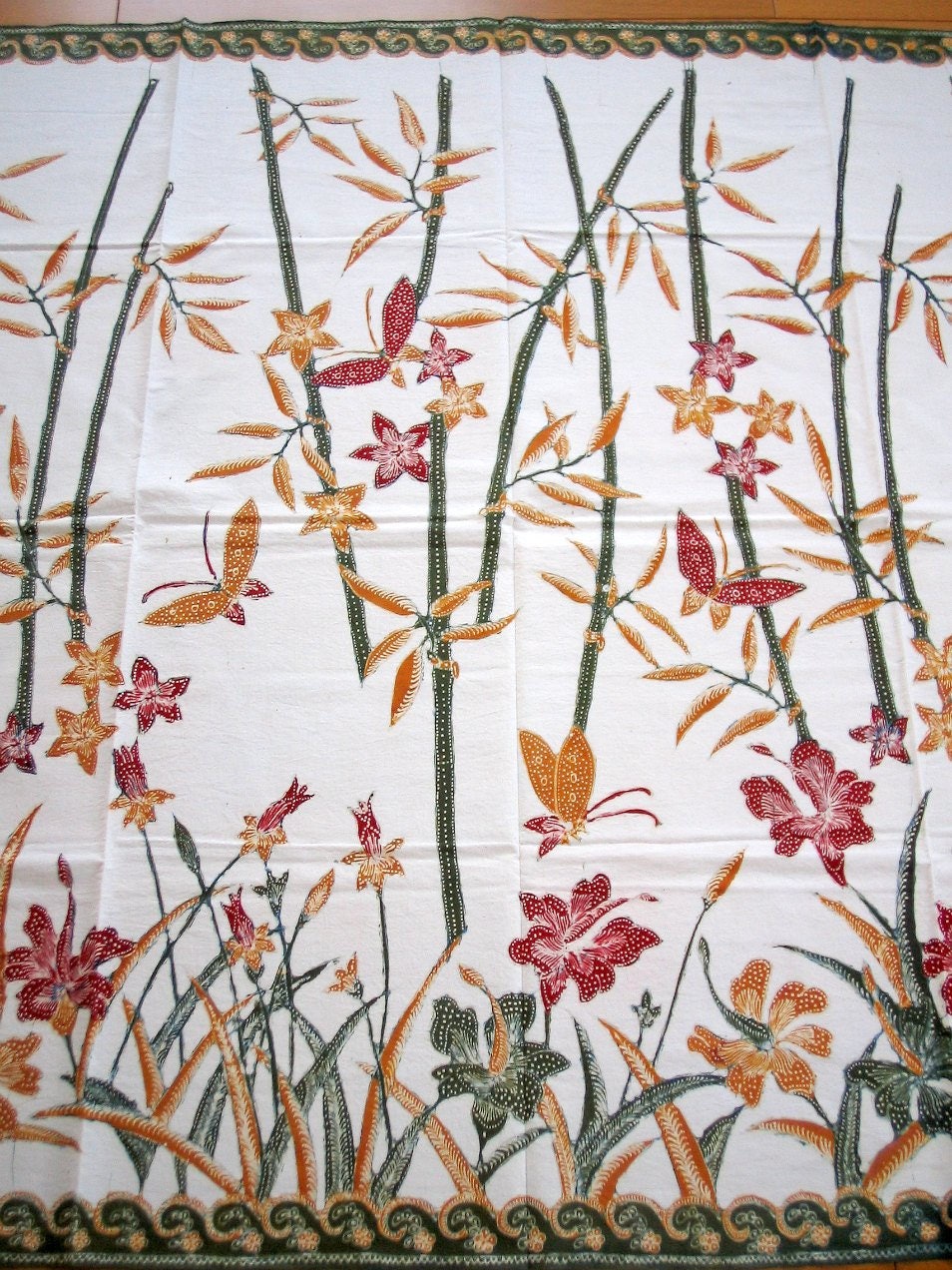 Batik Fabric Cotton 2.5 Yard Sewing Material Dressmaking | Etsy