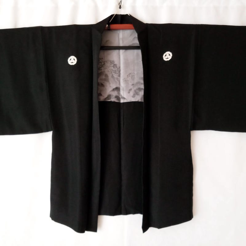 Japanese Silk Haori Jacket - Etsy
