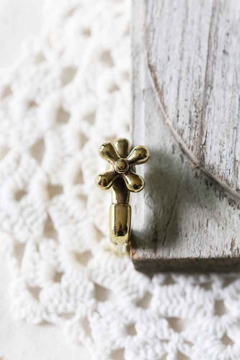 Faucet / Water Tap Ring / Linen Jewelry / Fashion Jewelry / Unique ...