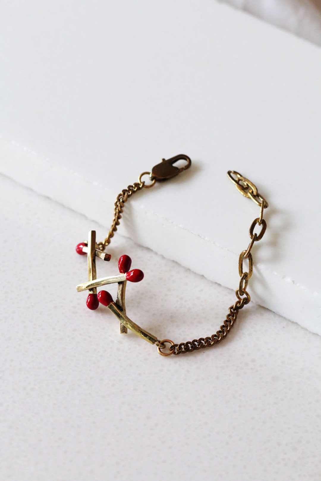 Match Bracelet. / Original Made and Design by Linen Jewelry. - Etsy