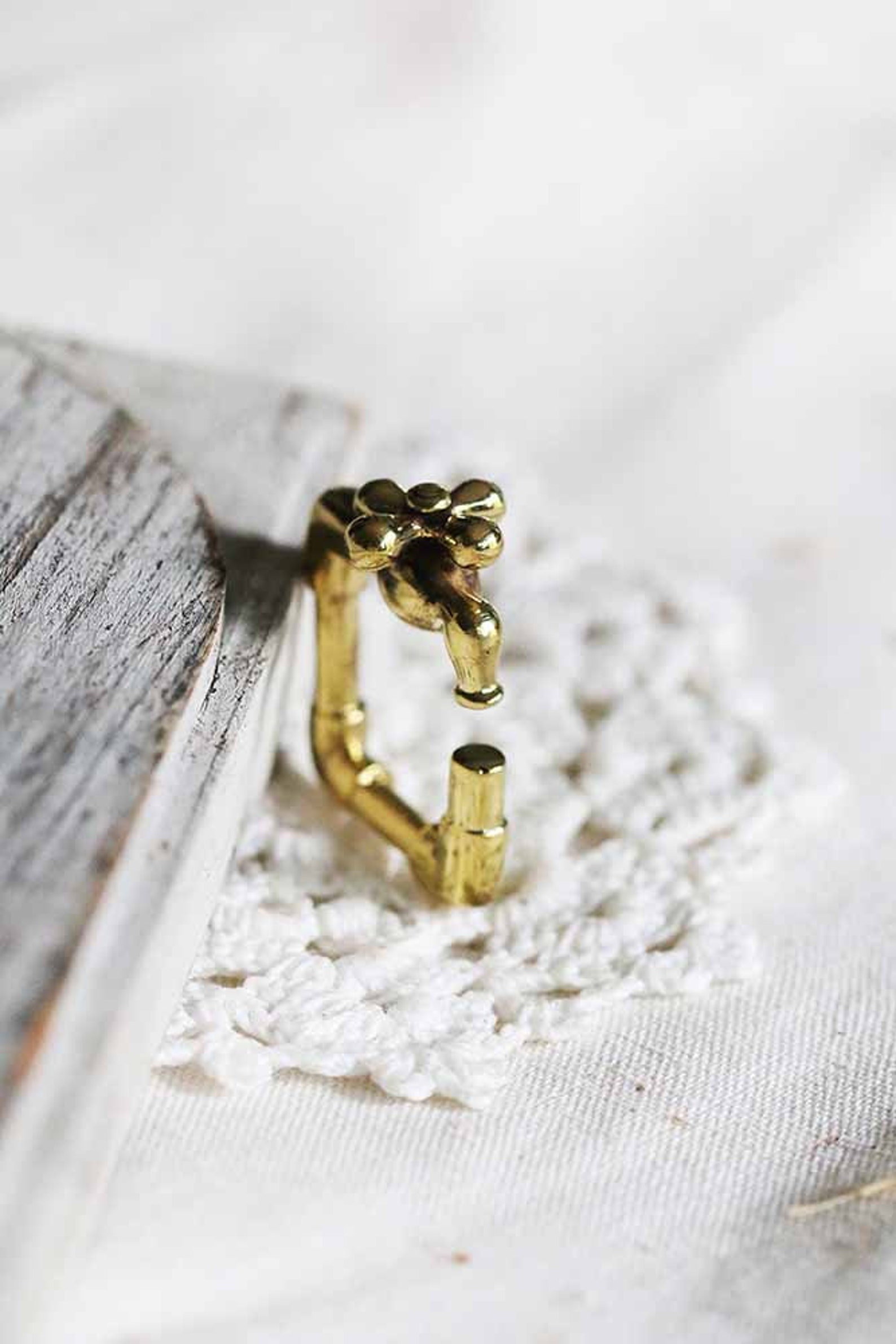 Faucet / Water Tap Ring / Linen Jewelry / Fashion Jewelry / | Etsy