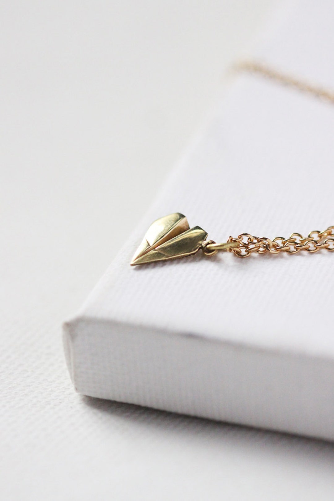 Small Paper Plane Necklace,origami Paper Plane Necklace,everyday ...