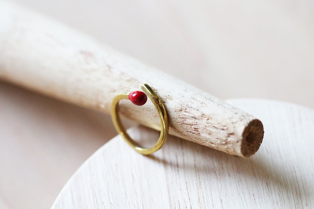 Charm Red Match Ring,match Ring,everyday Jewelry,miniature Match Ring ...