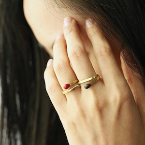 Charm Red Match Ring,match Ring,everyday Jewelry,miniature Match Ring ...