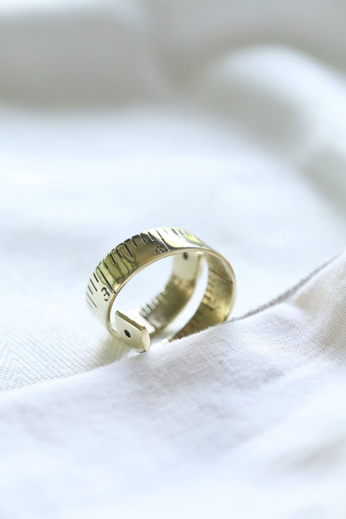 Tapeline Ringtape Measure Ringstyle Ringbrass Tapeline - Etsy