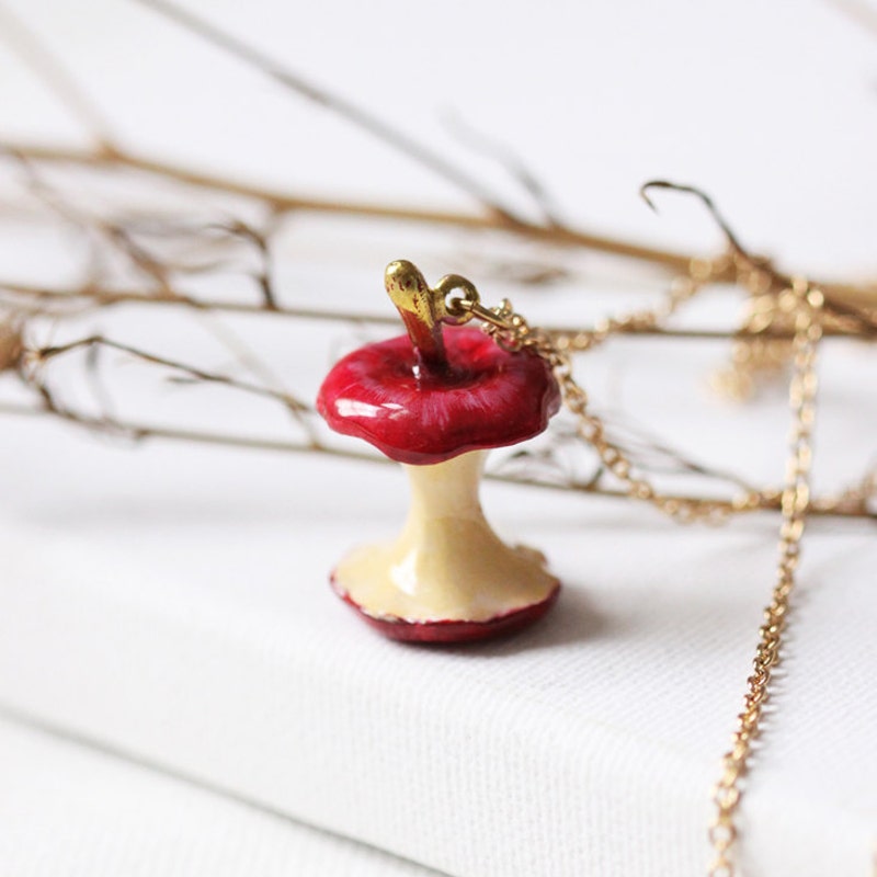 Apple Necklace - Etsy