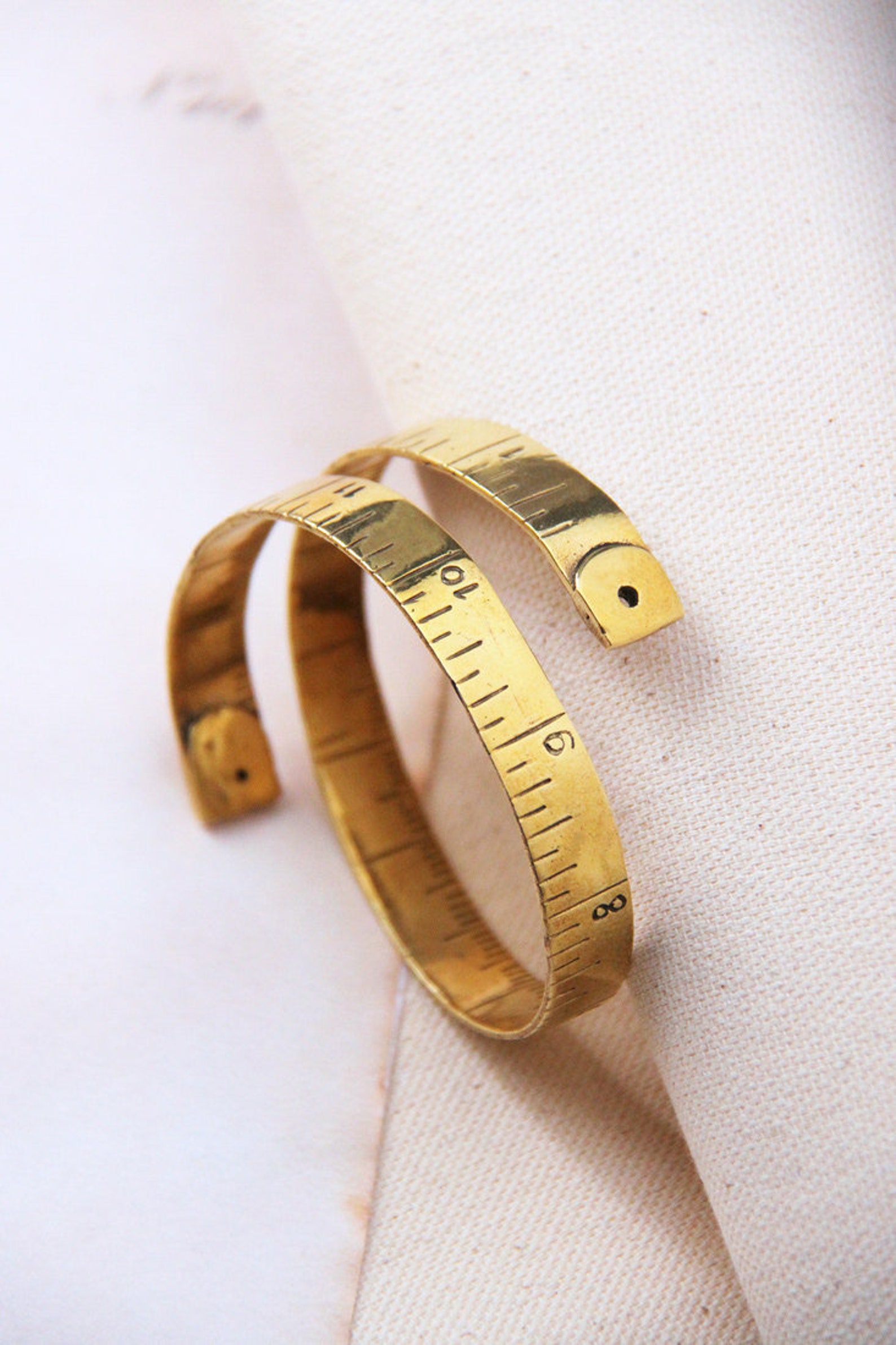 Gold Measure Tape Bangle,gold Measure Tape Cuff,gold Measure Tape ...
