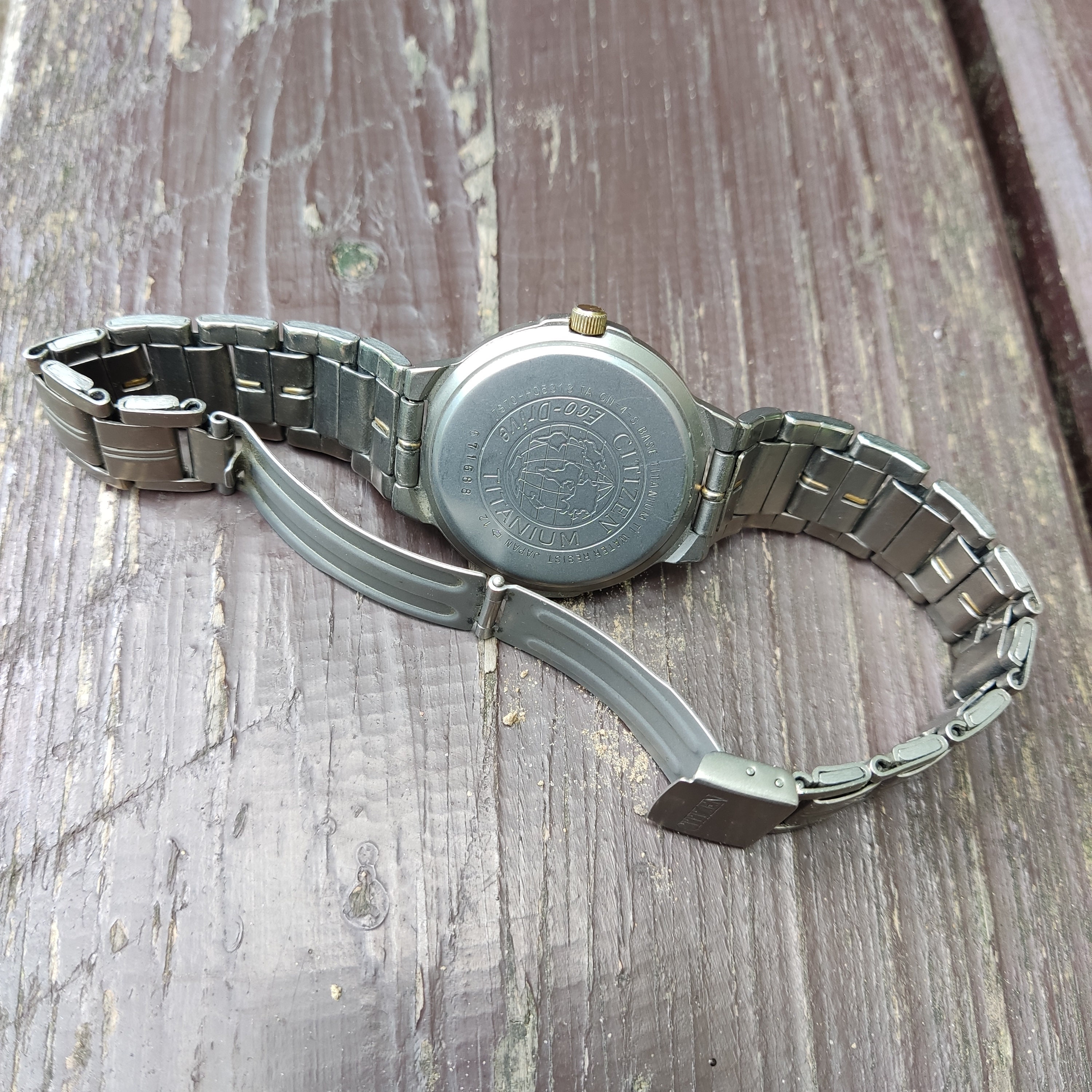 Citizen Eco-drive Titanium Watch WR 50 - Etsy