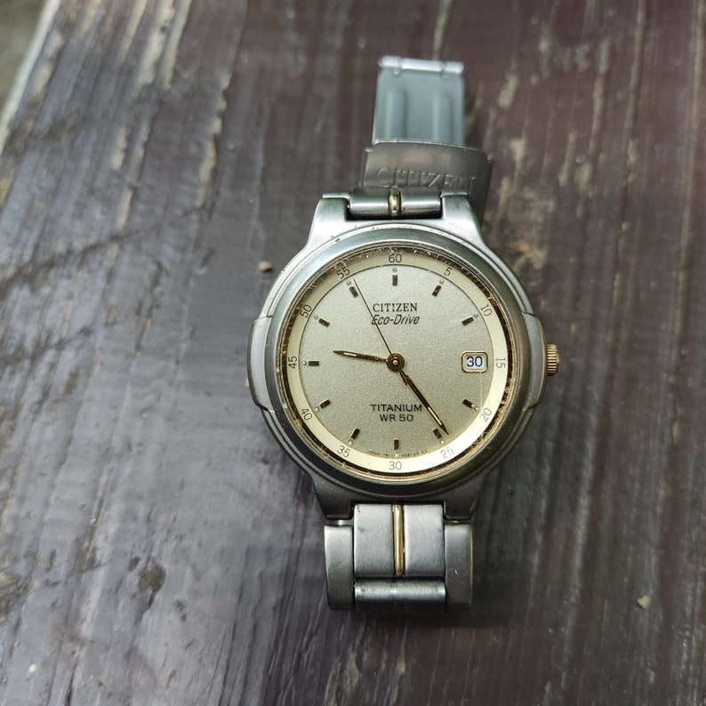 Citizen Eco-drive Titanium Watch WR 50 - Etsy