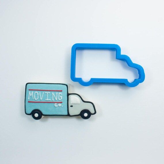 Moving Truck Cookie Cutter | Ambulance Cookie Cutter, Truck Cookie ...