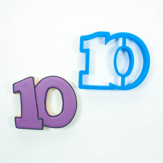 Number Ten Cookie Cutter by Frosted Cookie Cutters | Catch My Party