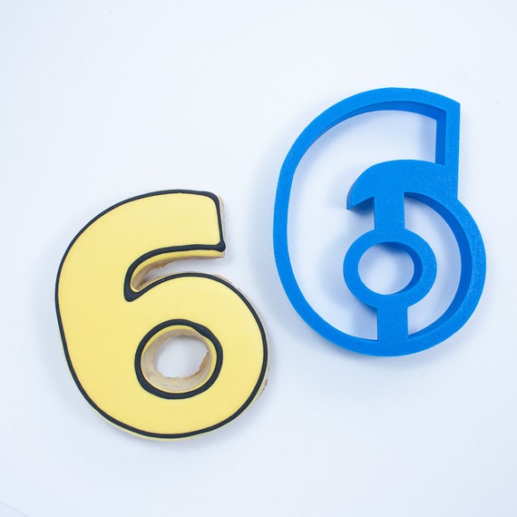 Number Six Cookie Cutter by Frosted Cookie Cutters | Catch My Party